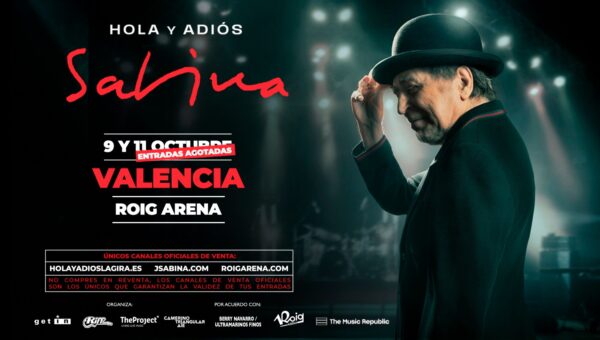 Joaquín Sabina se despide de València con dos conciertos en el Roig Arena